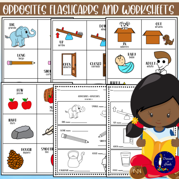 Opposites Flashcards and Worksheets | Made By Teachers