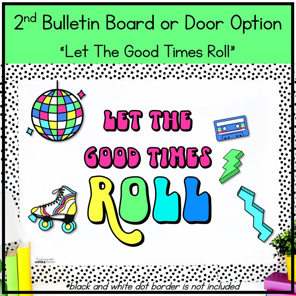New Year 2023 Bulletin Board Groovy Classroom Decor | Made By Teachers