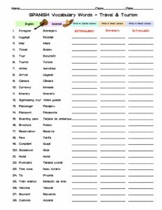 Spanish Sports Equipment Vocabulary Matching Worksheet & Answer Key ...
