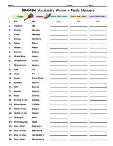 Spanish Sealife Vocabulary Matching Worksheet & Answer Key | Made By ...