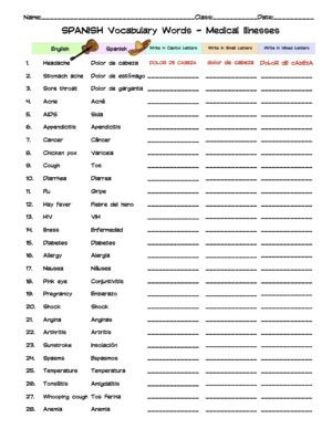 Spanish Grocery Store Vocabulary Word List Worksheet & Answer Key ...