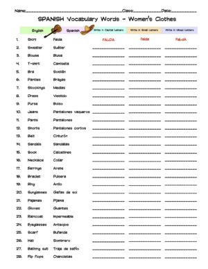 Spanish Restaurant Vocabulary Matching Worksheet & Answer Key | Made By ...