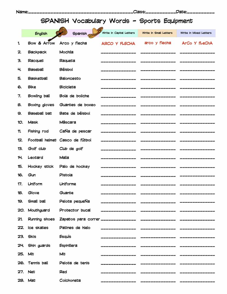Spanish Colors Worksheet Packet | Made By Teachers
