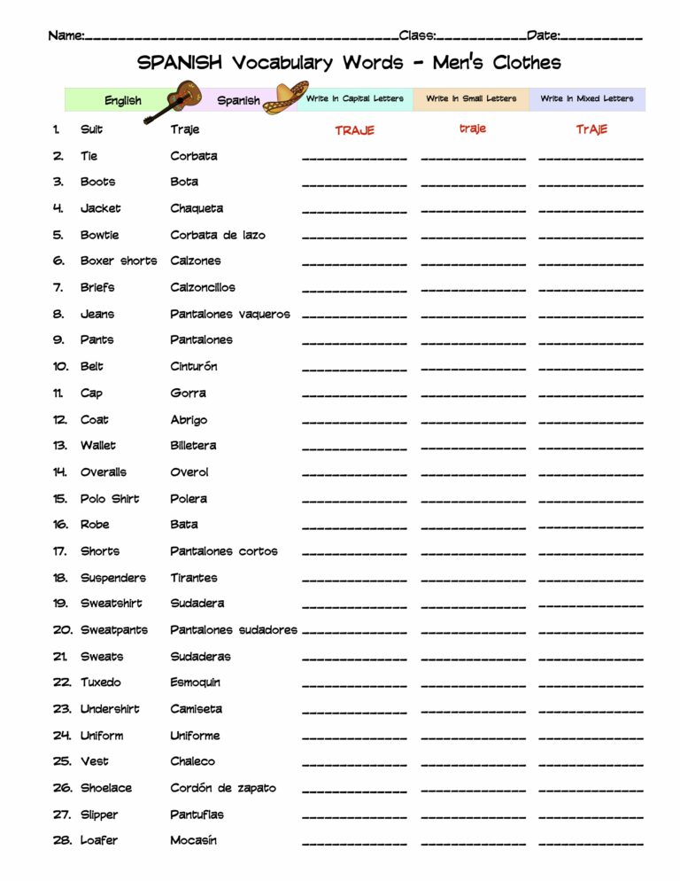 Spanish Food Adjectives Vocabulary Word Search & Answer Key | Made By ...