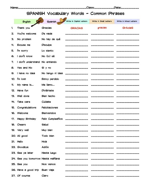 Spanish Colors Worksheet Packet | Made By Teachers