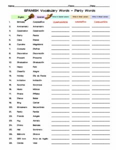Spanish Garage Items Vocabulary Matching Worksheet & Answer Key | Made ...