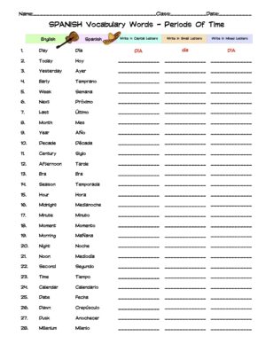Spanish Christmas Vocabulary Matching Worksheet & Answer Key | Made By ...