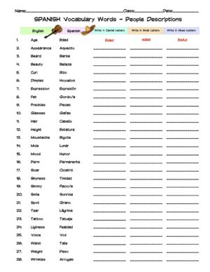 Spanish House Chores Vocabulary Word Search & Answer Key | Made By Teachers