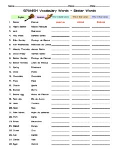 Spanish Utility Room Items Vocabulary Matching Worksheet & Answer Key ...