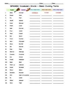 Spanish Easter Vocabulary Matching Worksheet & Answer Key | Made By ...