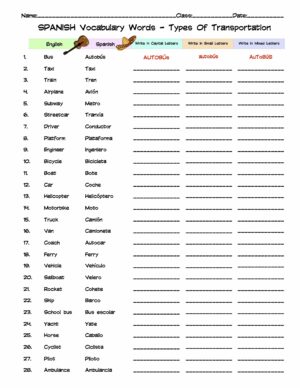 Spanish Daily Routine Vocabulary Matching Worksheet & Answer Key | Made ...