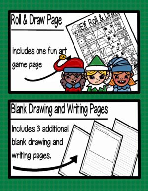 Roll An Elf Christmas Roll and Draw Art Game Art Sub Activity | Made By ...