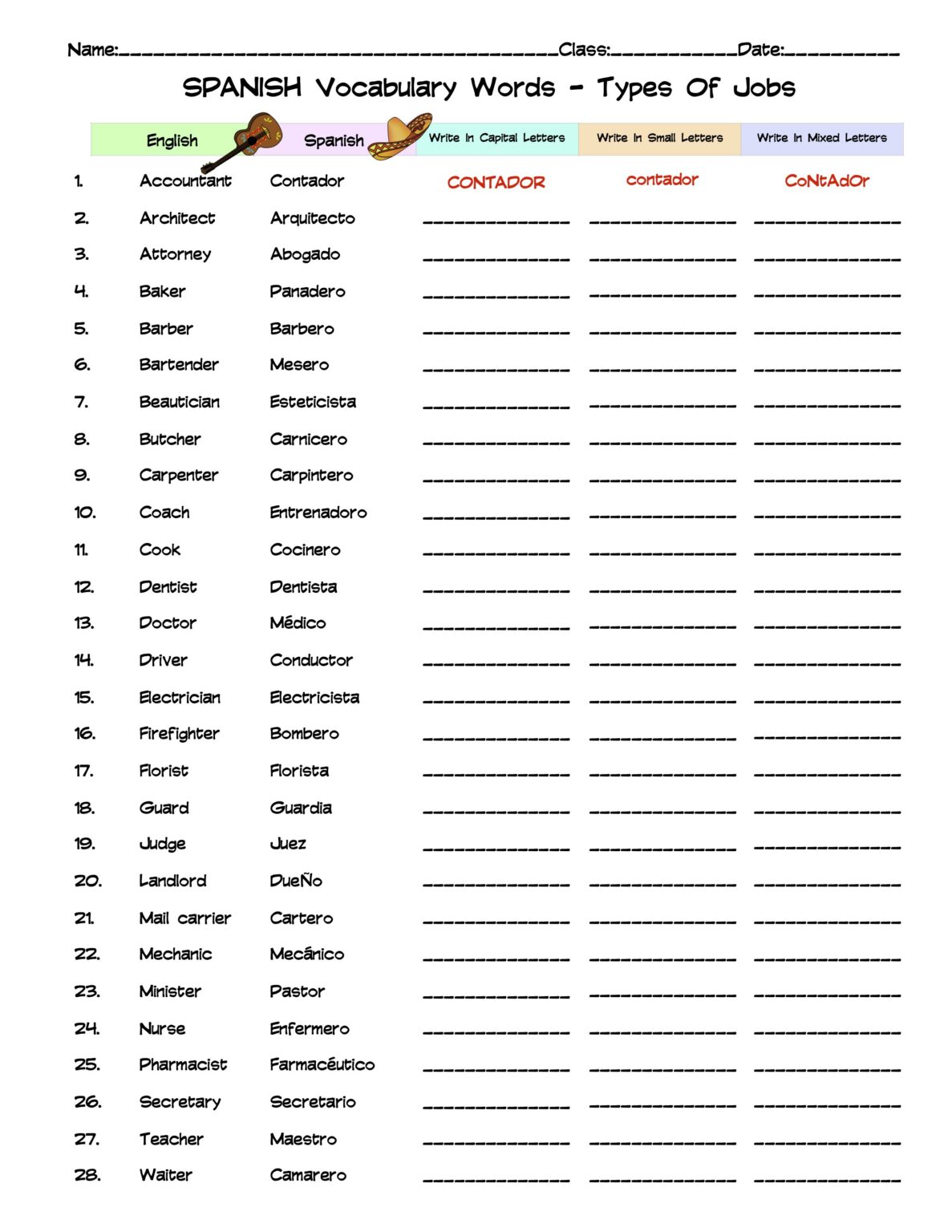 Spanish Greetings Vocabulary Word Search & Answer Key | Made By Teachers