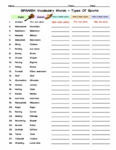 Spanish Sounds Animals Make Vocabulary Word List Worksheet & Answer Key ...