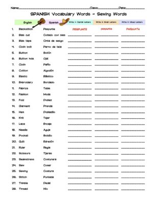 Spanish Head & Face Vocabulary Word List Worksheet & Answer Key | Made ...