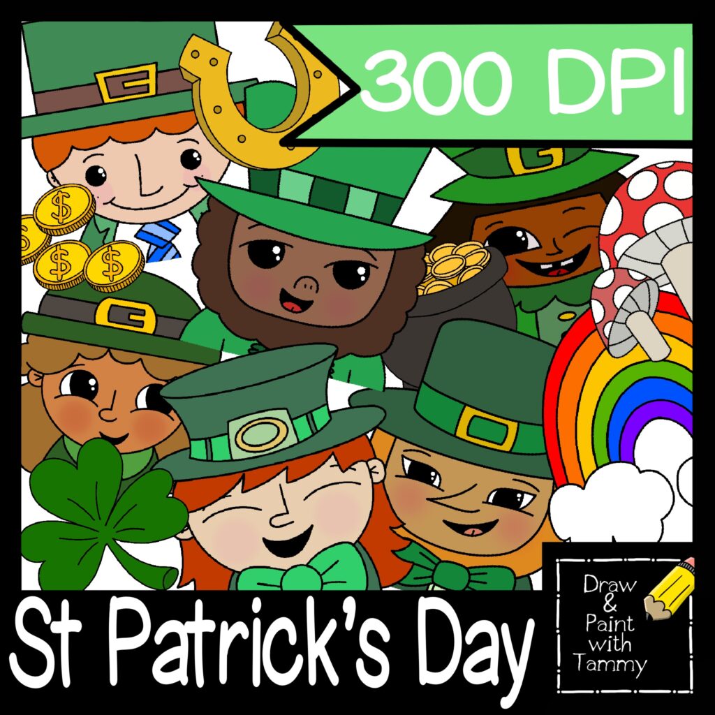 St Patrick’s Day with Leprechaun Rainbow and More March Clip Arts ...