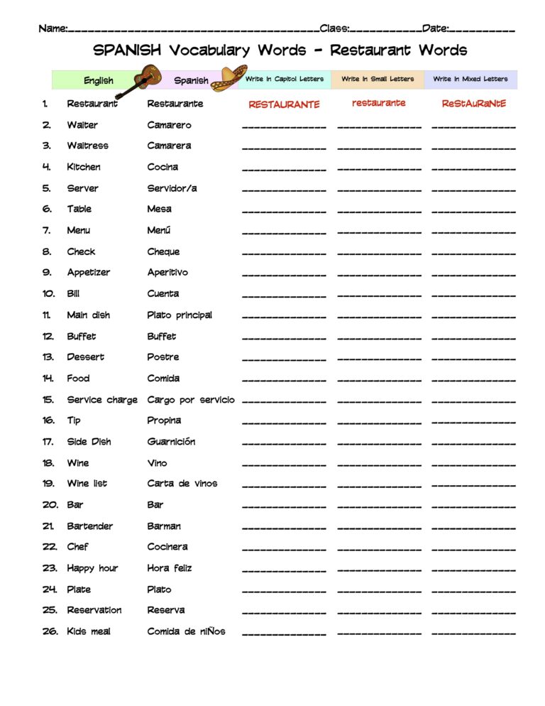 Spanish Things On A Farm Vocabulary Matching Worksheet & Answer Key ...