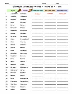 Spanish Bedroom Items Vocabulary Matching Worksheet & Answer Key | Made ...