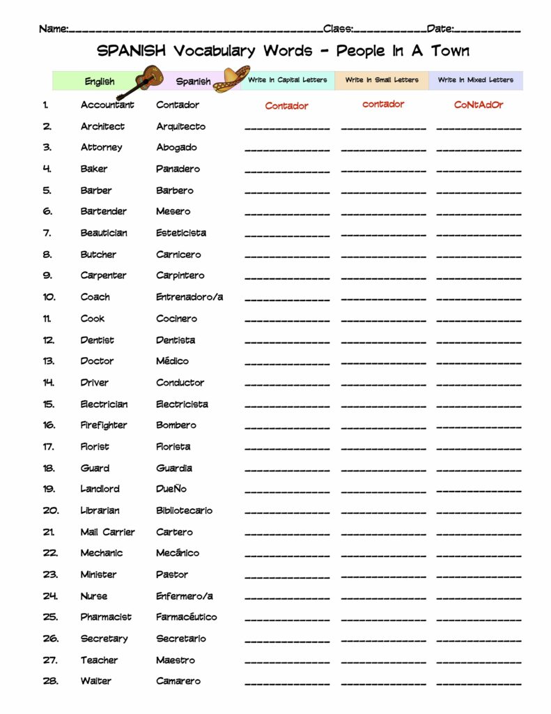 Spanish Sounds Animals Make Vocabulary Matching Worksheet & Answer Key ...