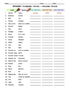 Spanish Ailments & Injuries Vocabulary Matching Worksheet & Answer Key ...