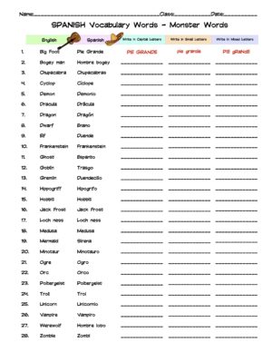 Spanish Zoo Animals Vocabulary Matching Worksheet & Answer Key | Made ...