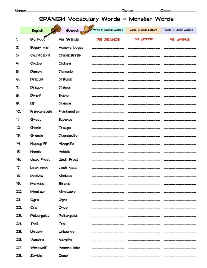 Spanish Colors Worksheet | Made By Teachers