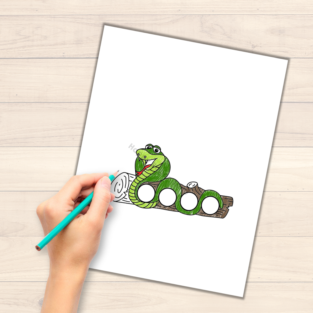 Cobra snake Finger Puppet Printable Asian Animal Coloring Paper Craft ...