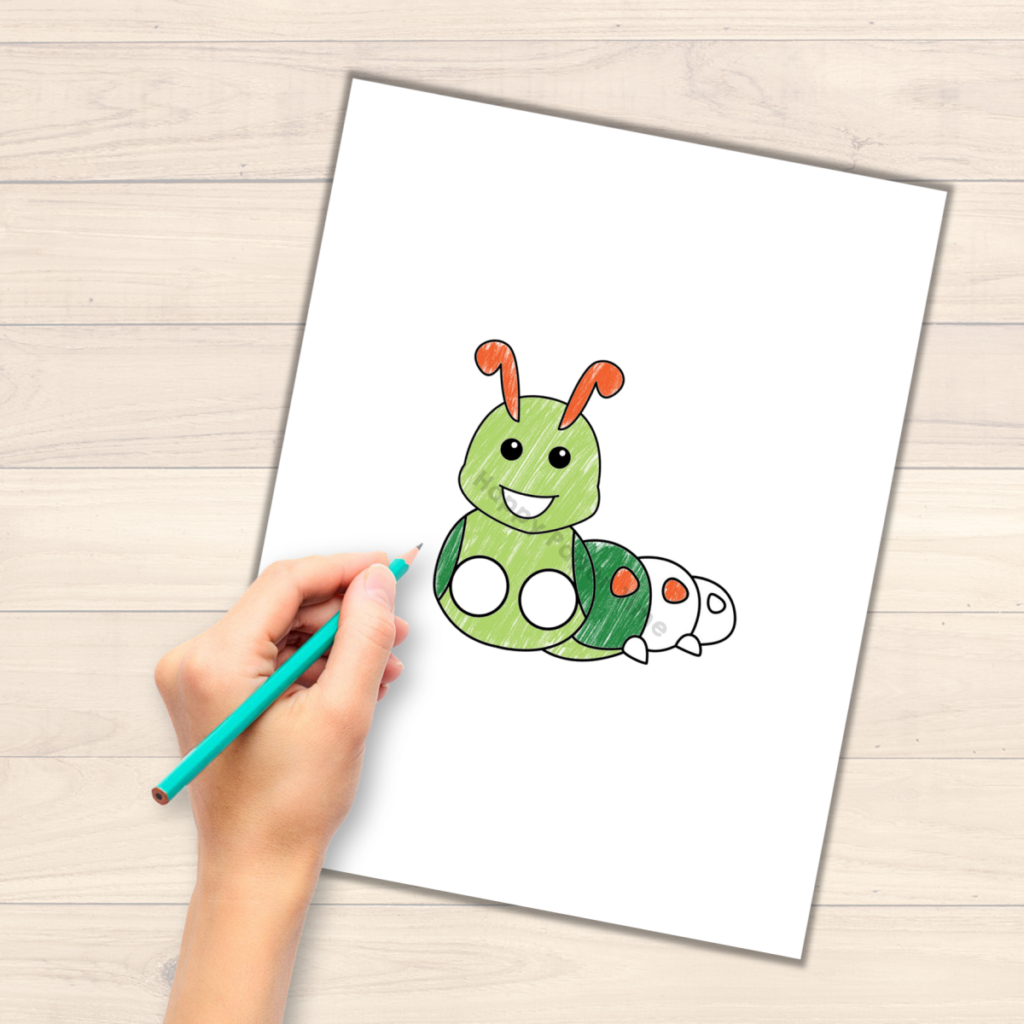 Caterpillar Finger Puppet Printable Insect Bug Coloring Paper Craft ...