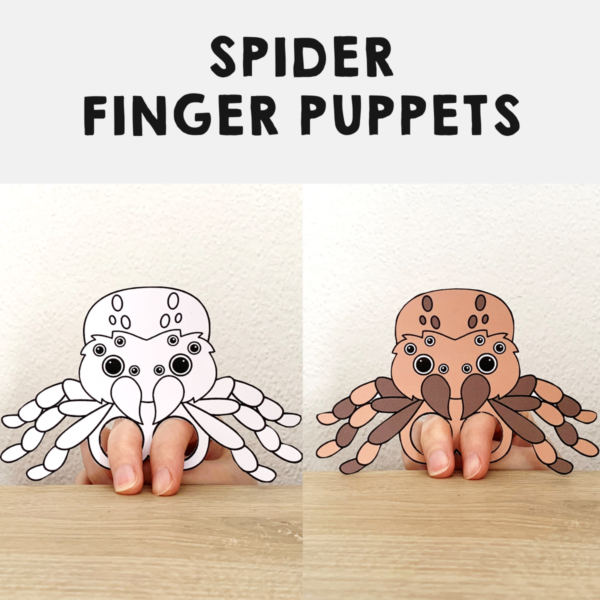 Bugs Insects Finger Puppets Animal Printable Coloring Paper Craft ...