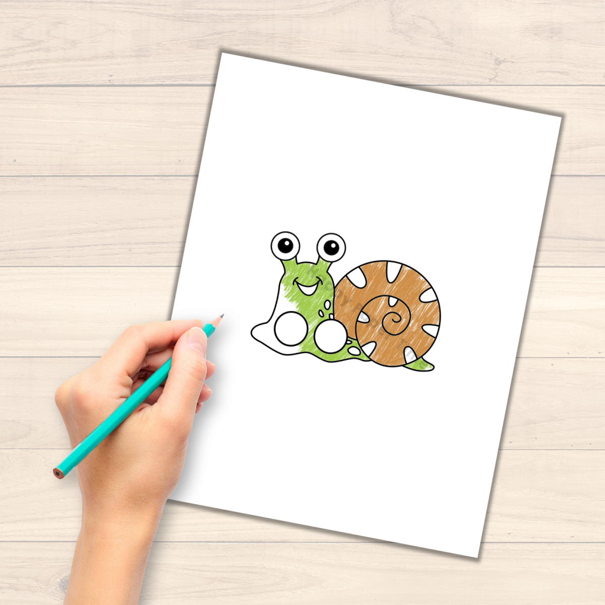 Snail Finger Puppet Printable Insect Bug Coloring Paper Craft Activity ...