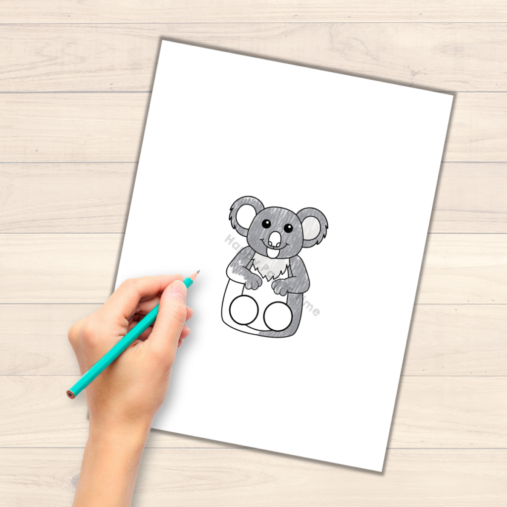 Koala Finger Puppet Printable Australian Animal Coloring Paper Craft ...