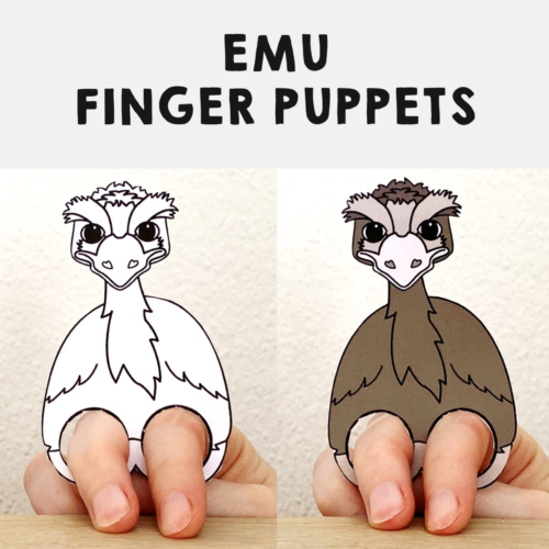 Owl Finger Puppets Printable Woodland Animal Coloring Paper Craft ...