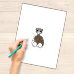 Emu Finger Puppet Printable Australian Animal Coloring Paper Craft ...