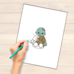 Zombie Finger Puppet Printable Halloween Coloring Paper Craft Activity ...