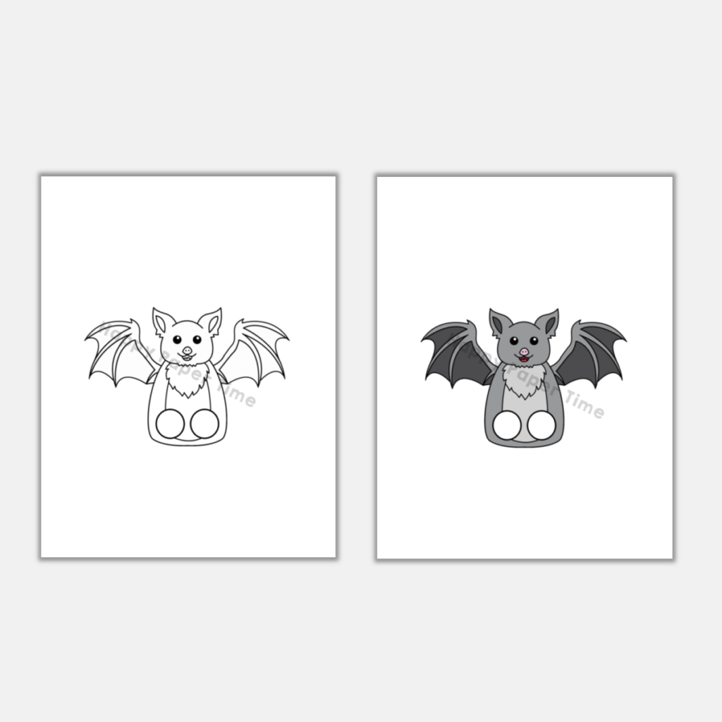 Bat Finger Puppet Printable Halloween Coloring Paper Craft Activity ...