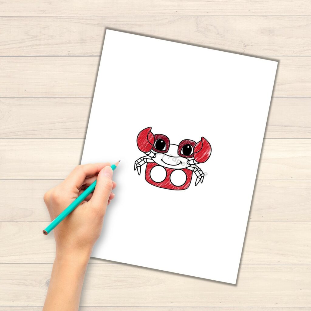 Crab Finger Puppet Printable Sea Ocean Animal Coloring Paper Craft ...