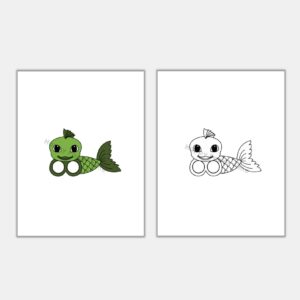Fish Finger Puppet Printable Sea Ocean Animal Coloring Paper Craft ...