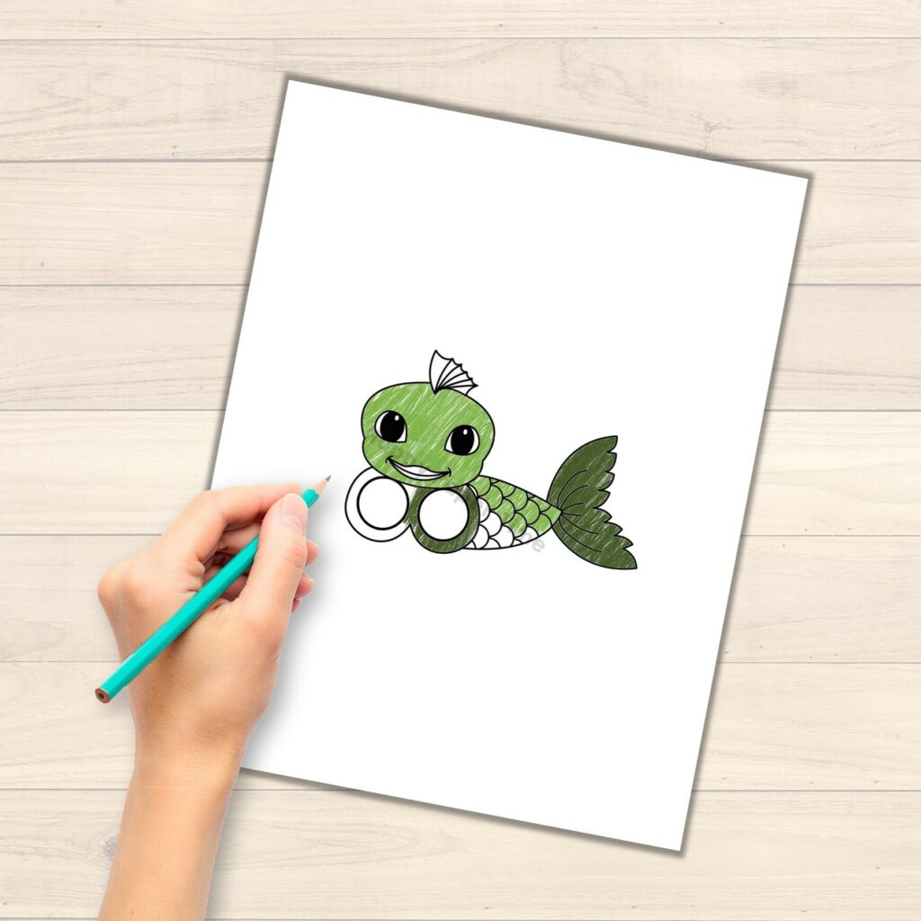 Fish Finger Puppet Printable Sea Ocean Animal Coloring Paper Craft ...