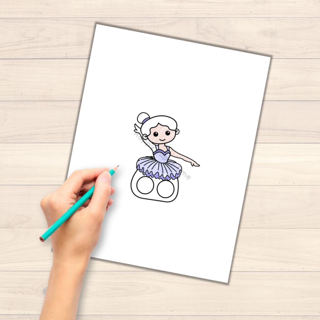 Ballet Dancer Finger Puppet Printable Coloring Paper Craft Activity ...