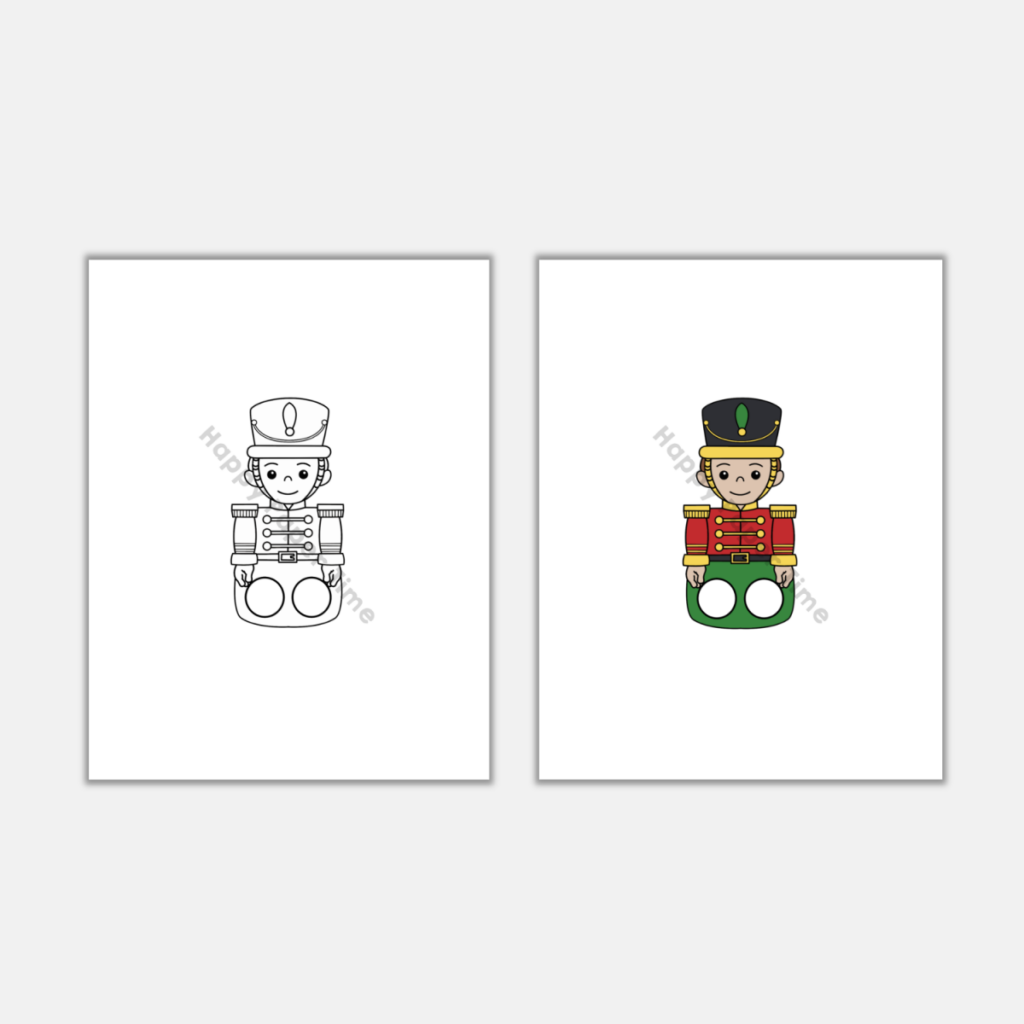 Nutcracker Prince Finger Puppet Printable Winter Christmas Paper Craft ...