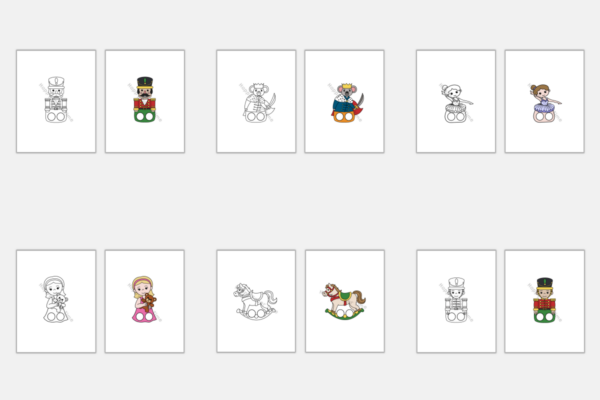 Nutcracker Finger Puppets Printable Winter Christmas Paper Craft ...