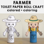 Community Helpers toilet paper roll craft Printable Career day Coloring ...
