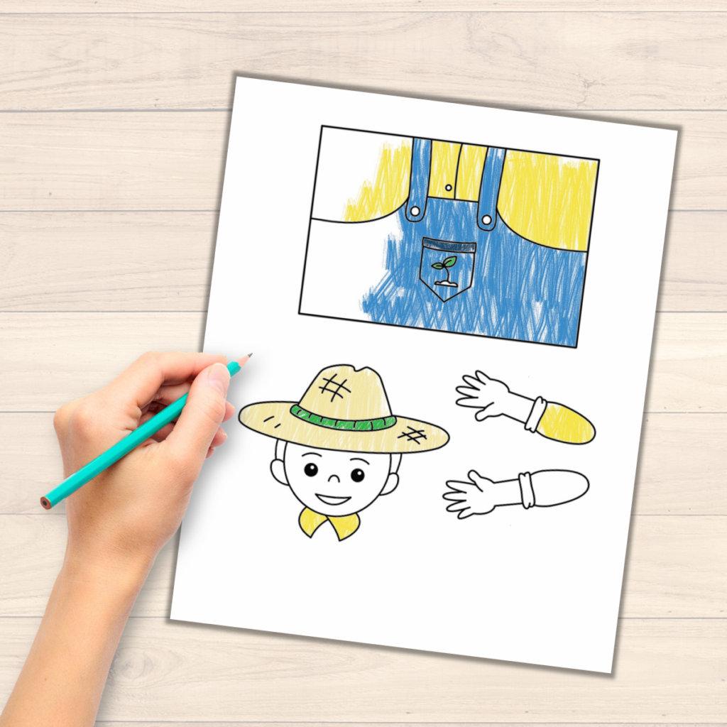 Farmer toilet paper roll craft Printable Career Day Community Helper ...
