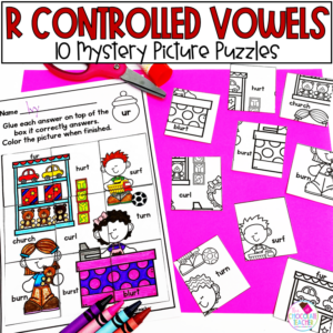 R Controlled Vowels - Phonics Worksheets - Bossy R - No Prep Puzzles ...