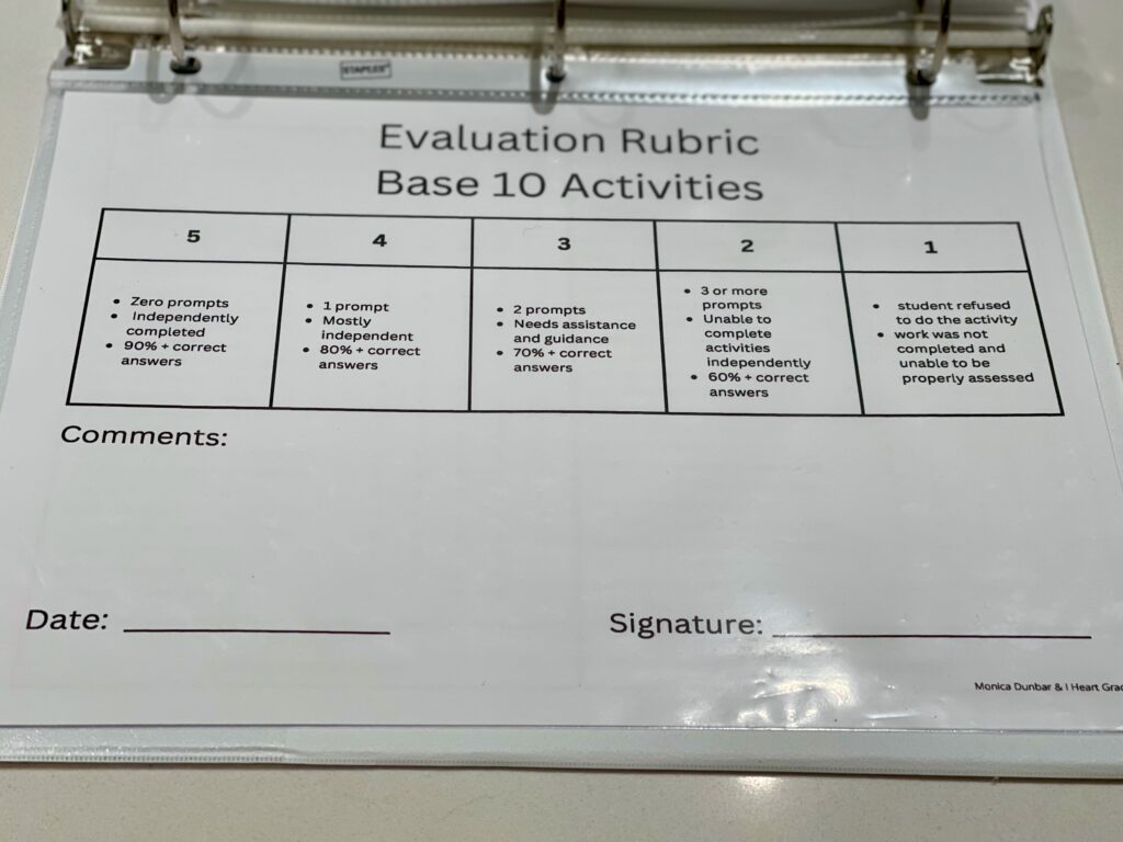 Adapted Math Binder: Base 10 | Made By Teachers