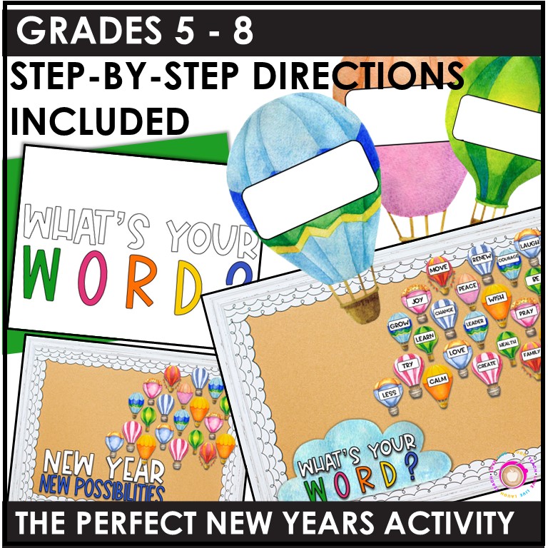 New Year 2023 One Word Goals | New Years Resolution 2023 | Print ...