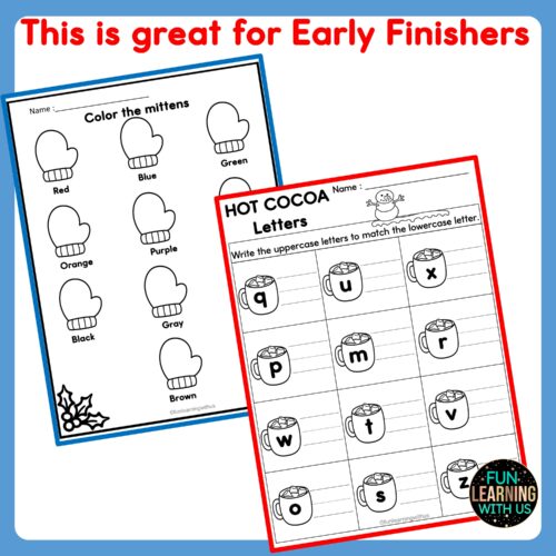 Winter Preschool & Pre-K Pack Welcome Back from After Winter Break ...