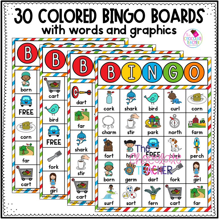 BINGO - R Controlled Vowels - Bossy R - Phonics Games | Made By Teachers