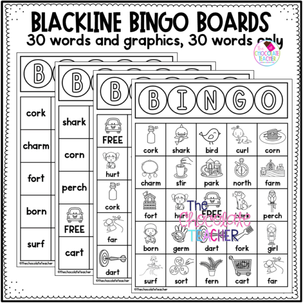 BINGO - R Controlled Vowels - Bossy R - Phonics Games | Made By Teachers