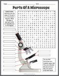 PARTS OF A MICROSCOPE Word Search Puzzle Worksheet Activity | Made By ...